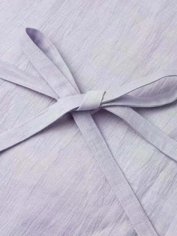 Shanghai Tang Tie-detail Shirt - Purple