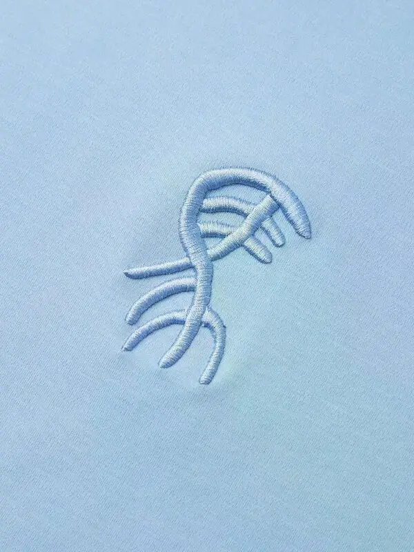 Shanghai Tang Embroidered-logo T-shirt