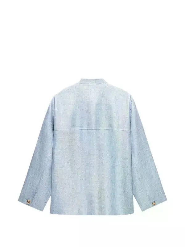 Shanghai Tang Patch-pocket Jacket - Blue