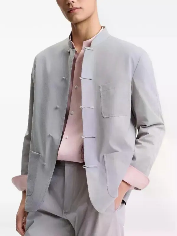 Shanghai Tang Chest-pocket Jacket - Grey