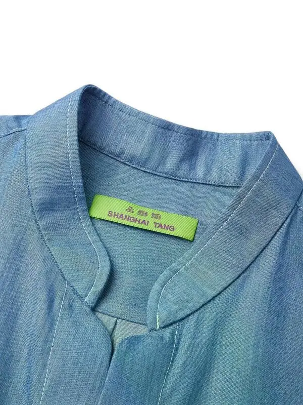 Shanghai Tang Mandarin-collar Shirt