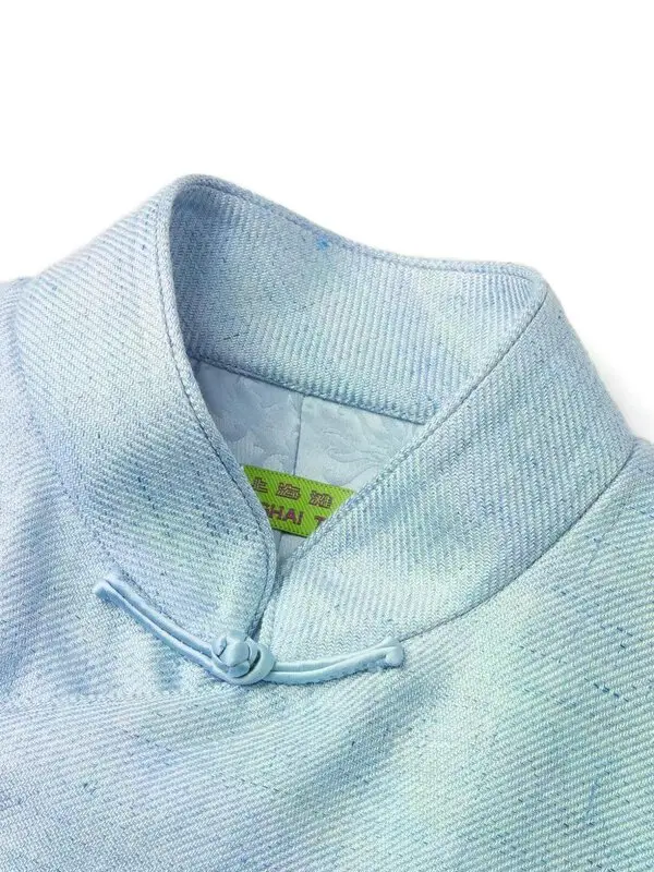 Shanghai Tang Frog-button Sleeveless Blouse