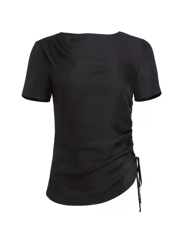 TOCCIN Uma Drawstring-detail Silk Top