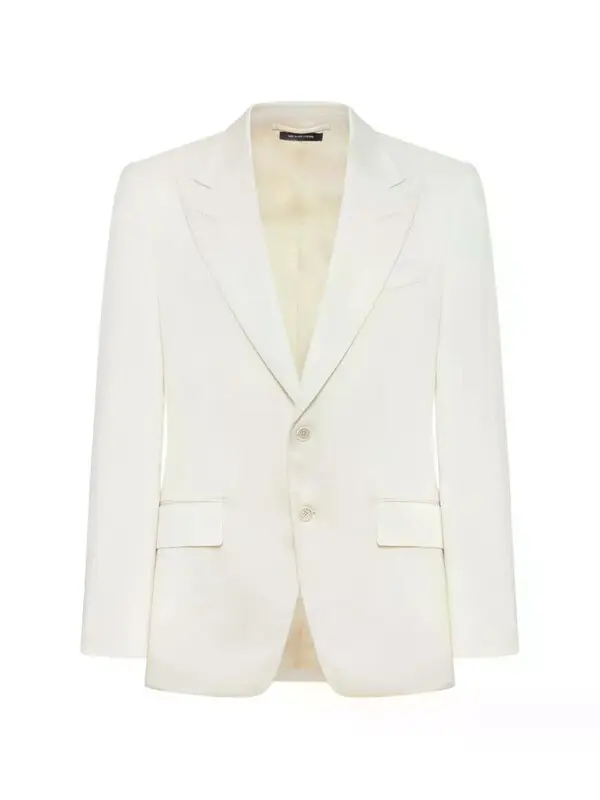 TOM FORD Shelton Two-button Peak-lapel Blazer - Neutrals