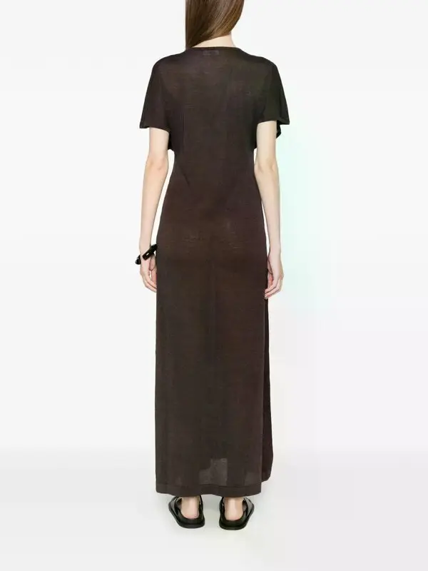 P.a.r.o.s.h Cut-out Maxi Dress - Brown