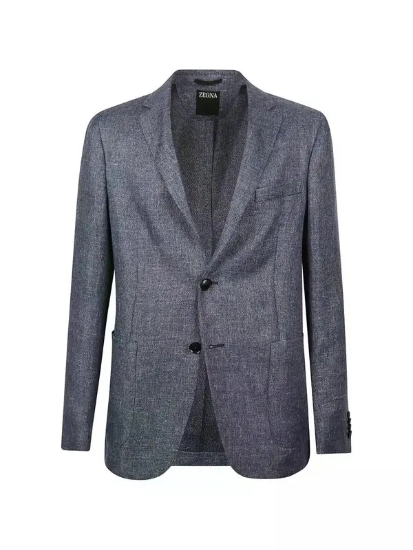 Zegna Single-breasted Blazer - Blue