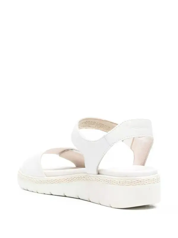 TAMARIS Logo-appliqué Platform Sandals - White