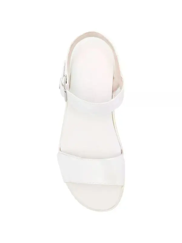 TAMARIS Logo-appliqué Platform Sandals - White