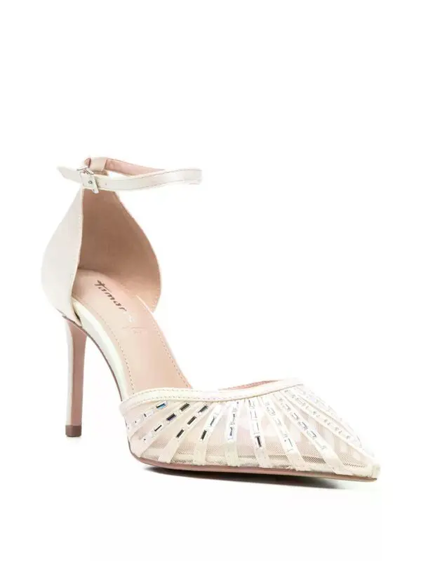 TAMARIS Rhinestone-embellished Pumps - Neutrals