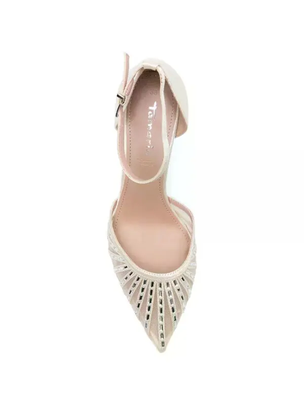 TAMARIS Rhinestone-embellished Pumps - Neutrals