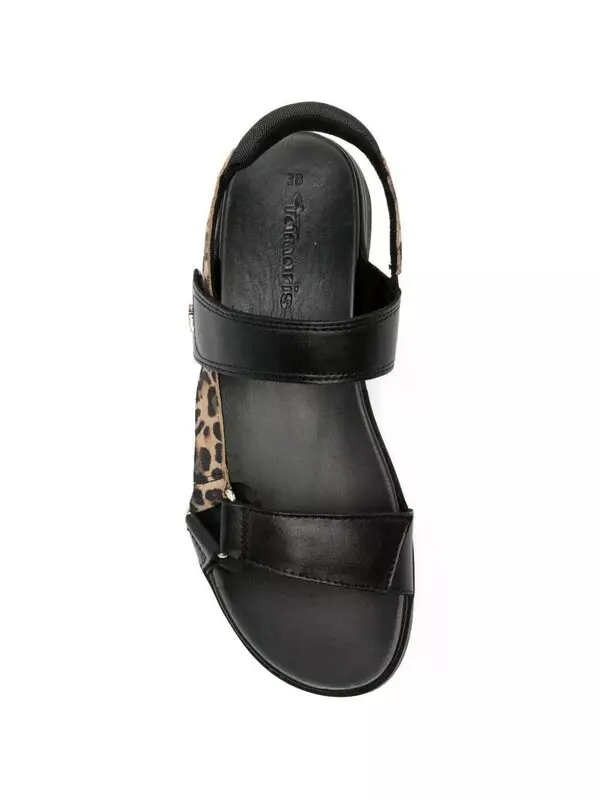 TAMARIS Leopard Print Strap Sandals