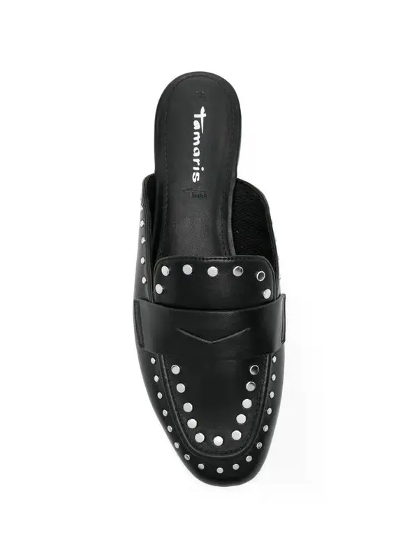 TAMARIS Studded Mules - Black