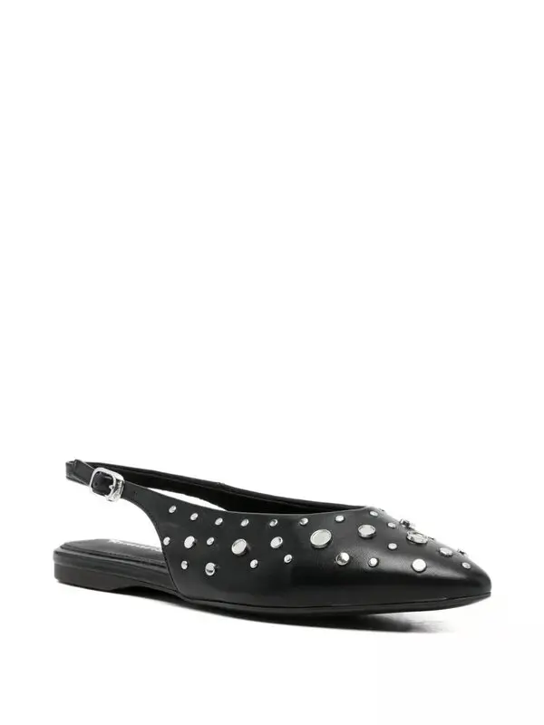 TAMARIS Studded Slingback Pumps - Black