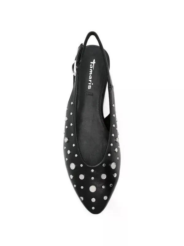 TAMARIS Studded Slingback Pumps - Black