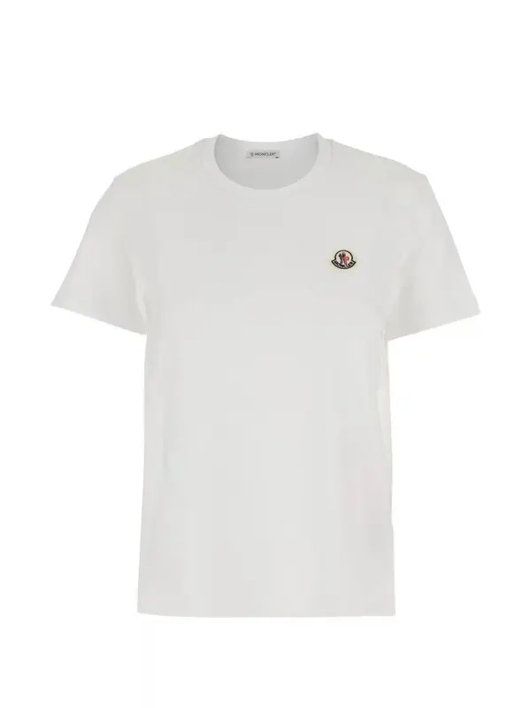 Moncler Logo-patch Crew-neck T-shirt - White