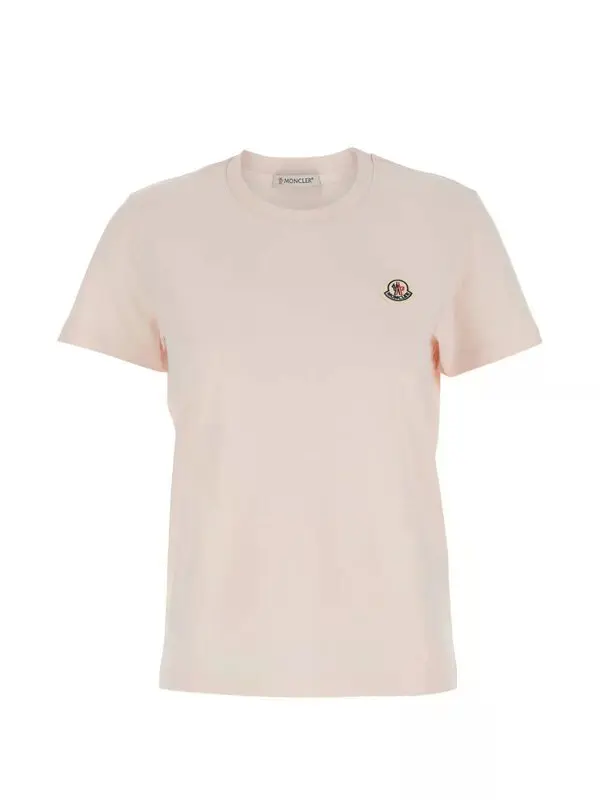 Moncler Logo-patch Crew-neck T-shirt - White