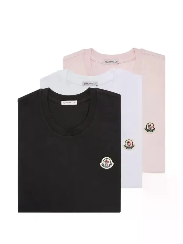 Moncler Logo-patch Crew-neck T-shirt - White