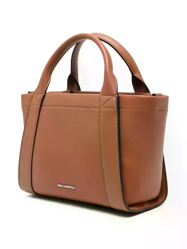 Karl Lagerfeld K7ville Embossed-logo Tote Bag - Brown