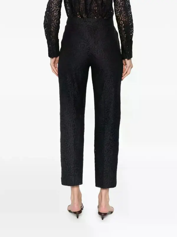 Max Mara Corona Lace Straight-leg Trousers - Blue
