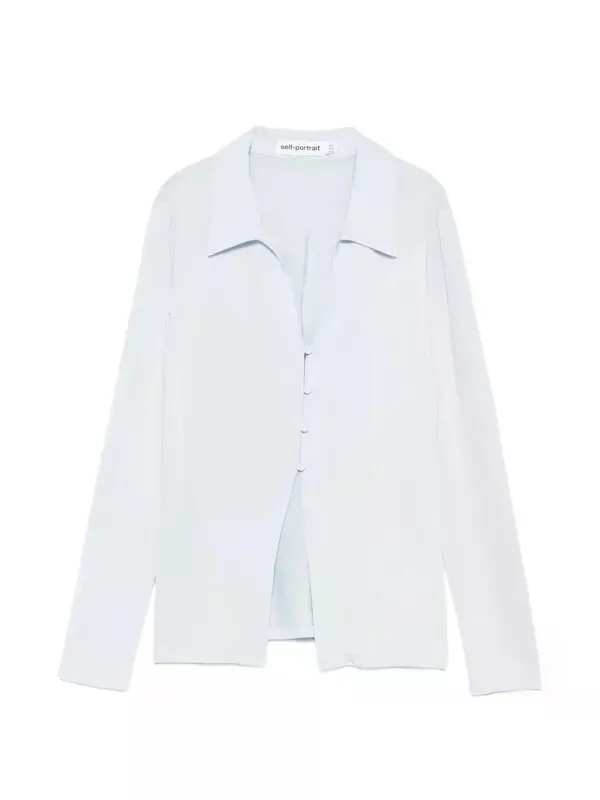 SELF-PORTRAIT Long-sleeve Shirt - Blue