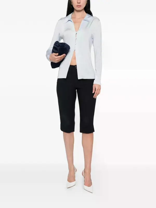 SELF-PORTRAIT Long-sleeve Shirt - Blue
