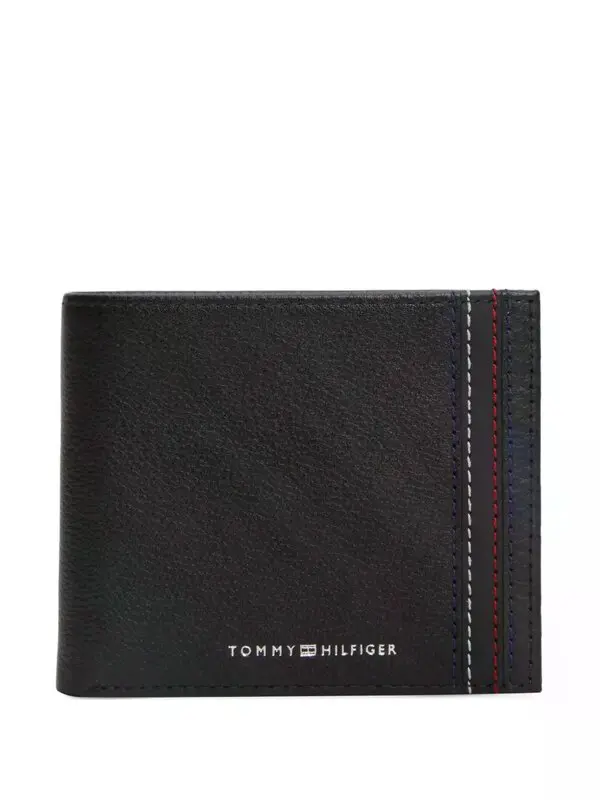 Tommy Hilfiger Striped-detail Wallet - Black