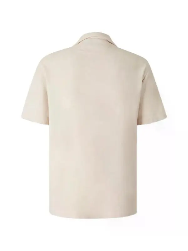 Fedeli Chest-pocket Short-sleeve Shirt - Neutrals
