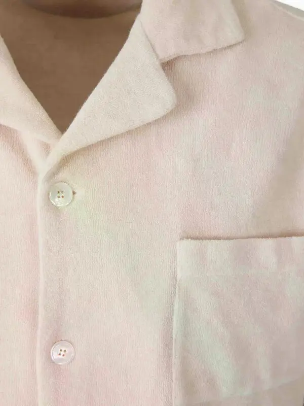 Fedeli Chest-pocket Short-sleeve Shirt - Neutrals
