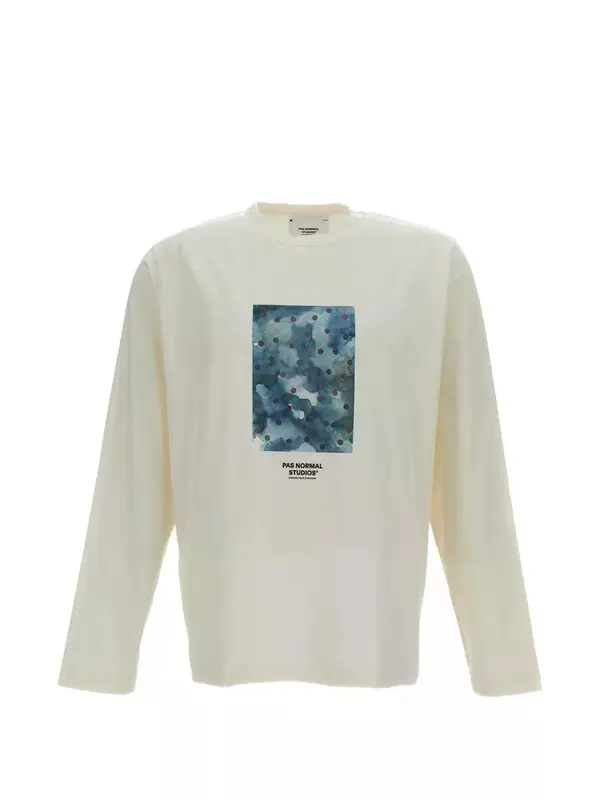 PAS NORMAL STUDIOS Long-sleeve Printed T-shirt - Neutrals