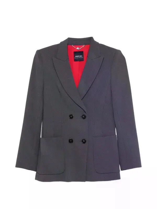 MARCCAIN Double-breasted Blazer - Grey