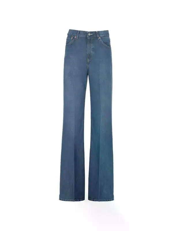 DONDUP High-waisted Wide-leg Jeans - Blue