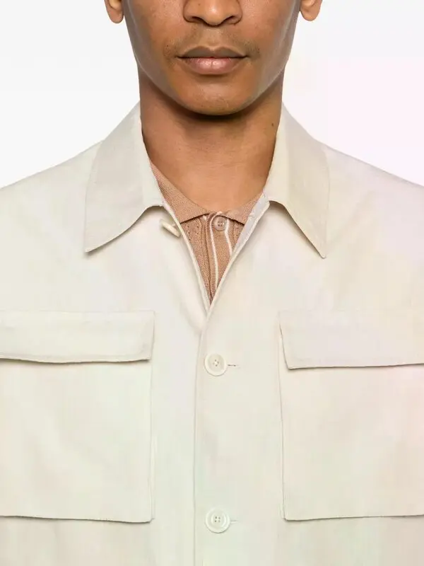 LARDINI Patch Pocket Jacket
