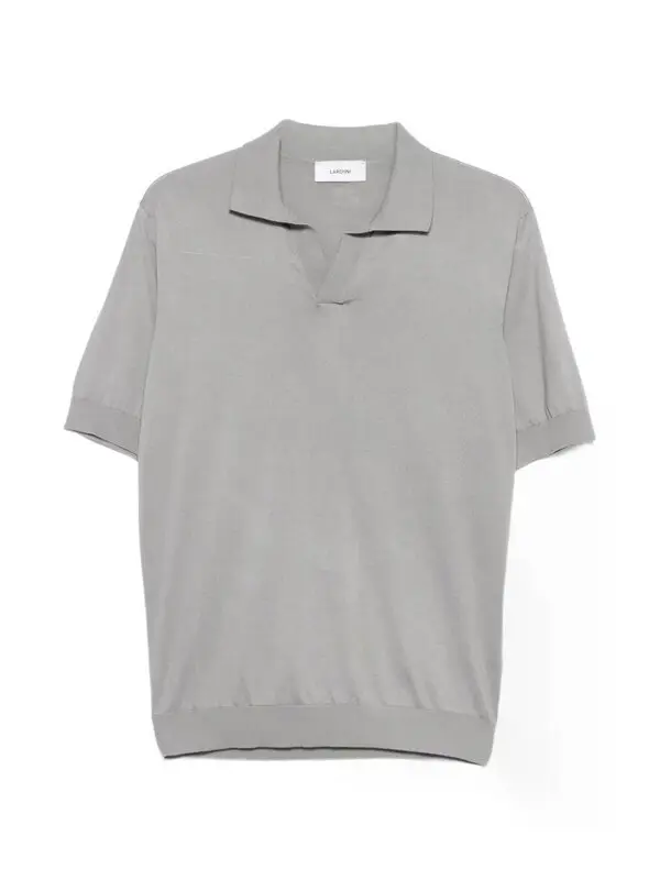 LARDINI V-neck Short-sleeve T-shirt - Grey