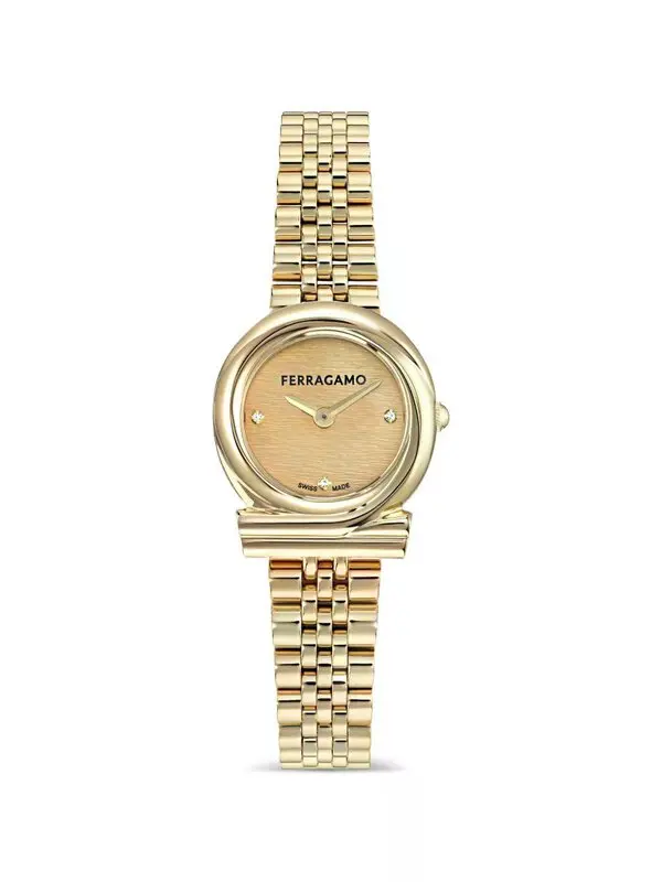FERRAGAMO Gancini Twisted 23mm Watch - Gold