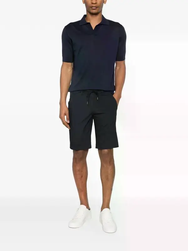 LARDINI Open Collar T-shirt