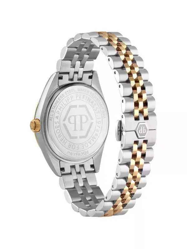 Philipp Plein 34mm Crystal-embellished Watch - Gold