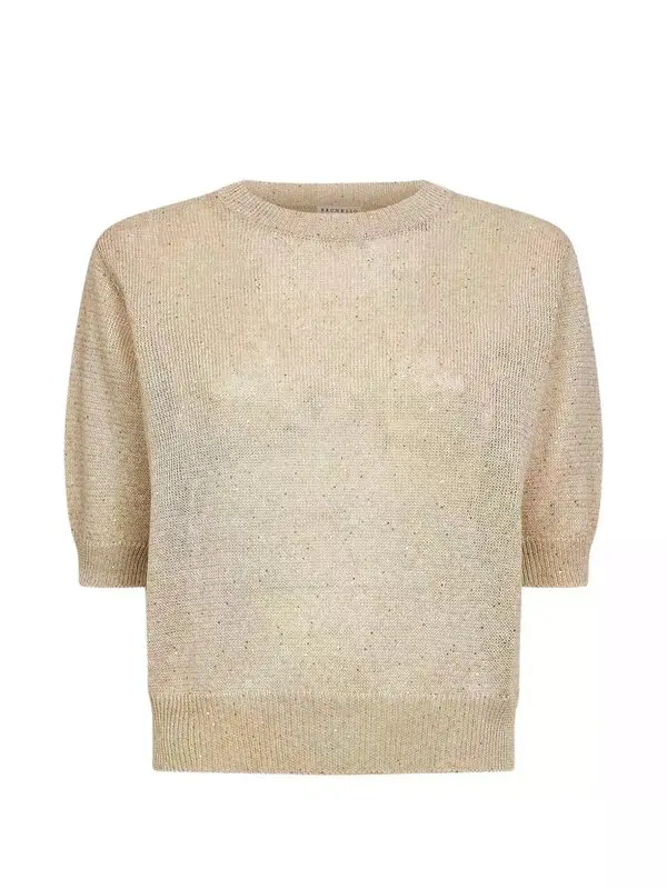 Brunello Cucinelli Openwork Ribbed Sweater