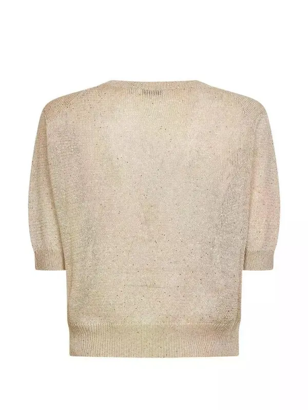 Brunello Cucinelli Openwork Ribbed Sweater
