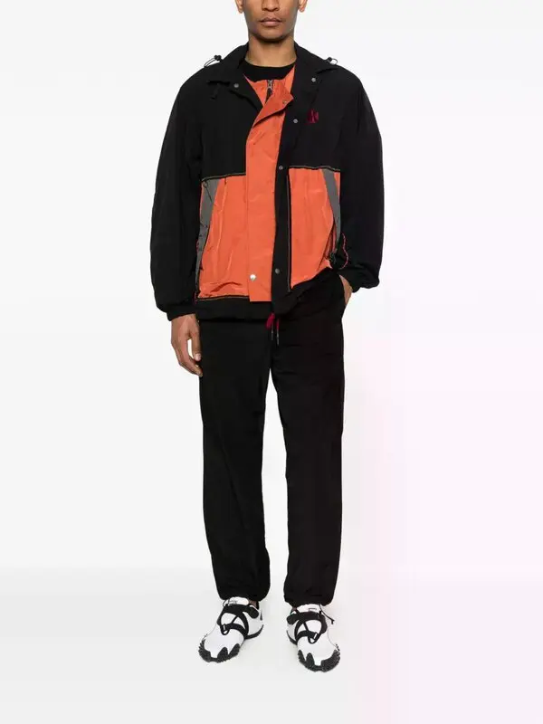 Kolor Colour-block Hooded Jacket - Black