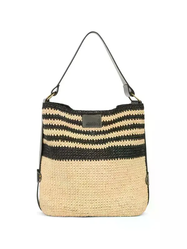 Isabel Marant Étoile Bayia Raffia Shoulder Bag - Neutrals