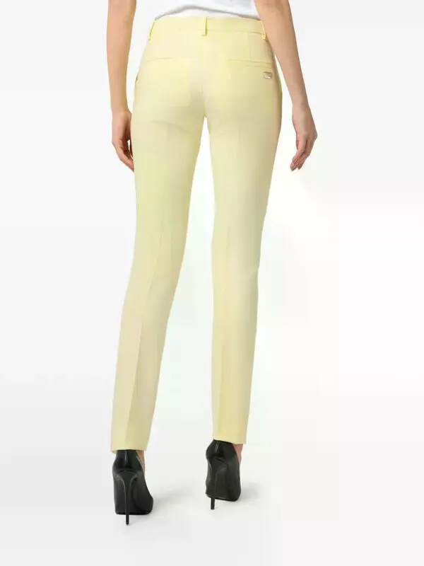 Philipp Plein Wool Office Trousers Regular Waist