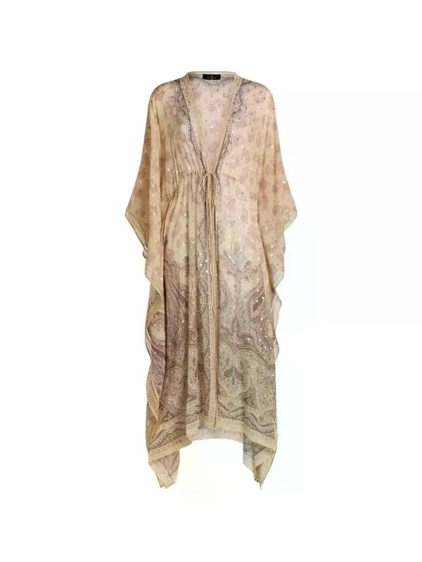 Etro Placed Print Kaftan - Neutrals
