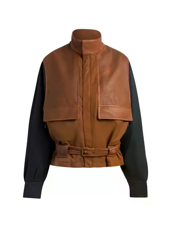Etro Padded Bomber Jacket With Contrasting Sleeves
