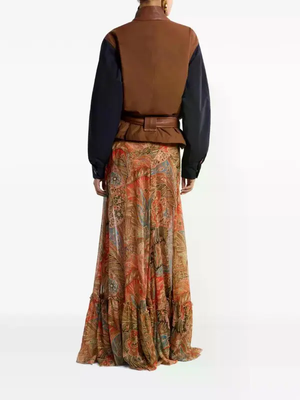 Etro Padded Bomber Jacket With Contrasting Sleeves