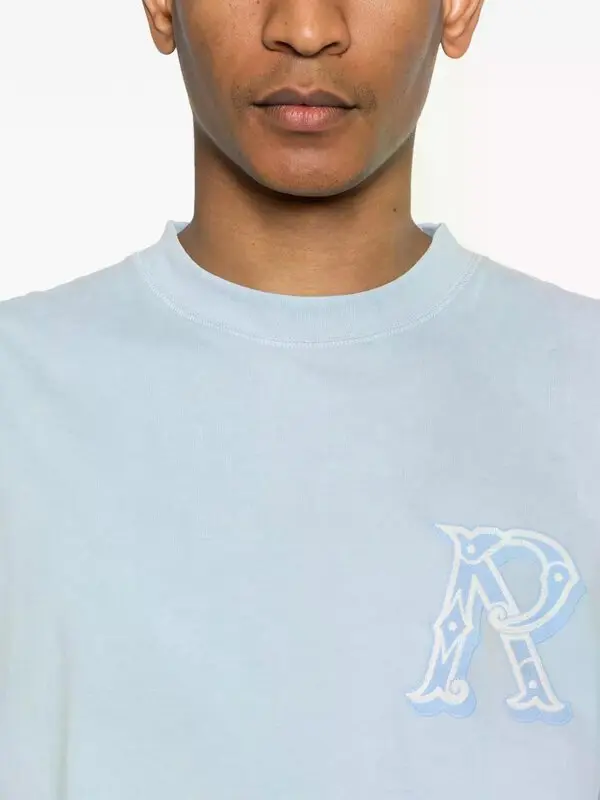 REPRESENT Western Initial Embroidery T-shirt - Blue