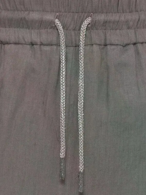 PANICALE Drawstring-fastening Trousers - Brown