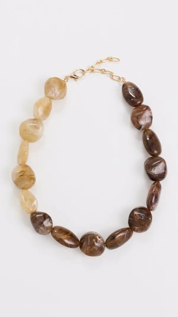 ADINA EDEN Agate Beaded Necklace