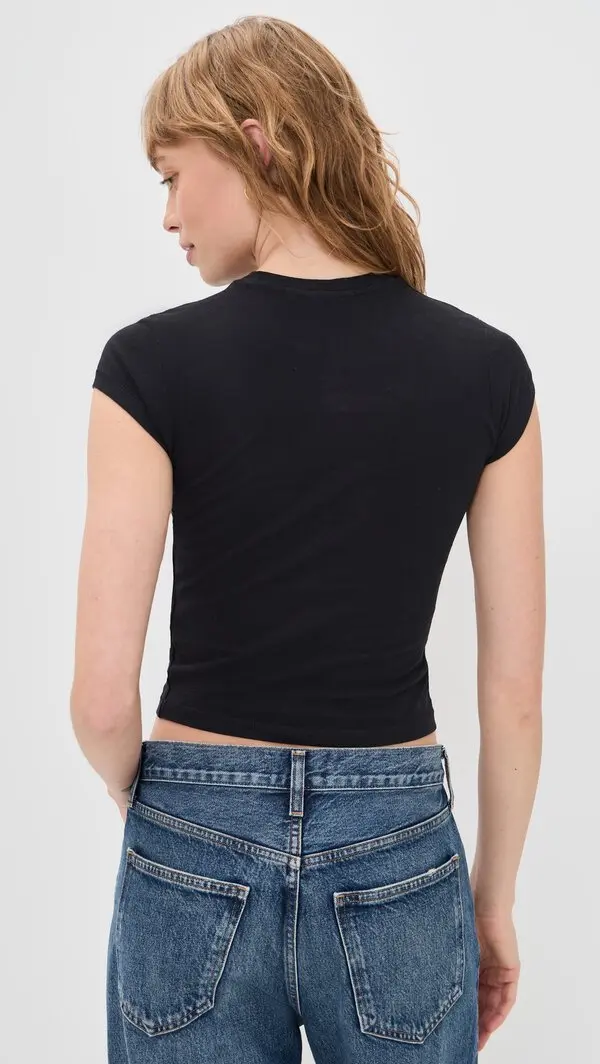 SLVRLAKE Cap-sleeve Tee - Raven