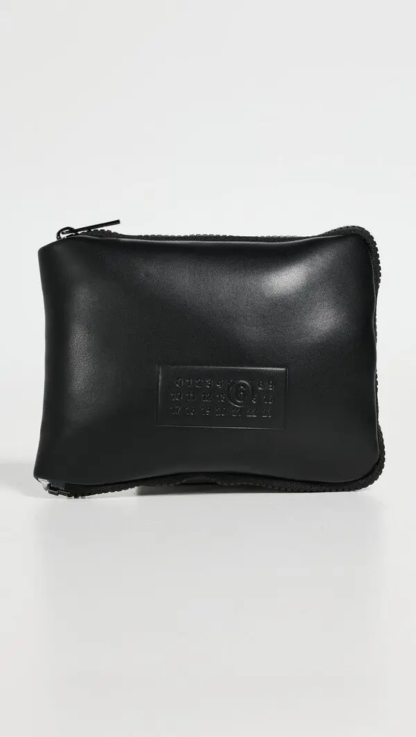 Maison Margiela Japanese Zip Around Pouch - Black/Silver - 25% Off