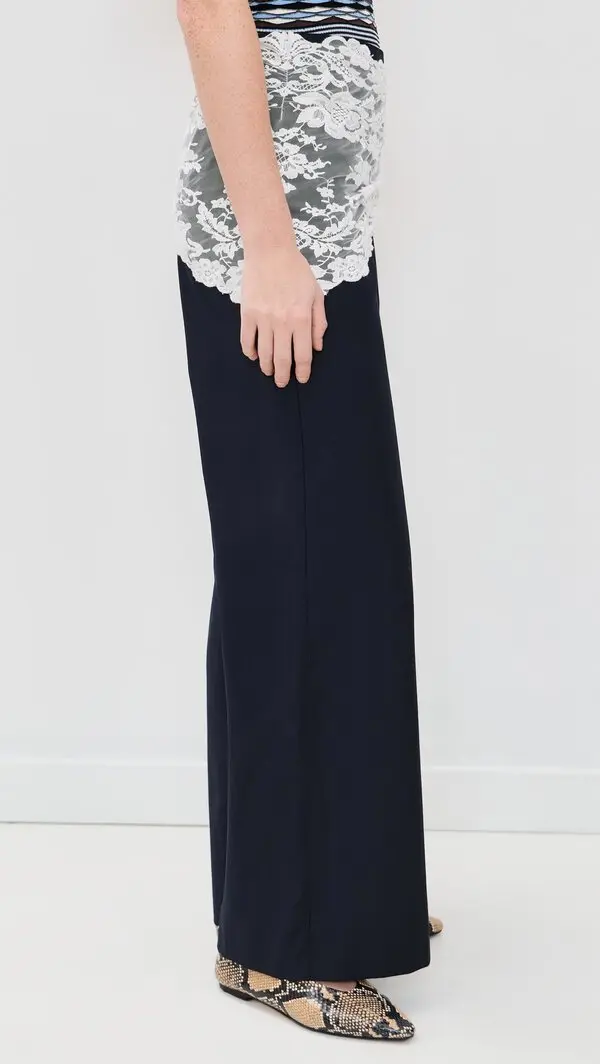 Sea Fiora Tropical Wool Trousers - Navy